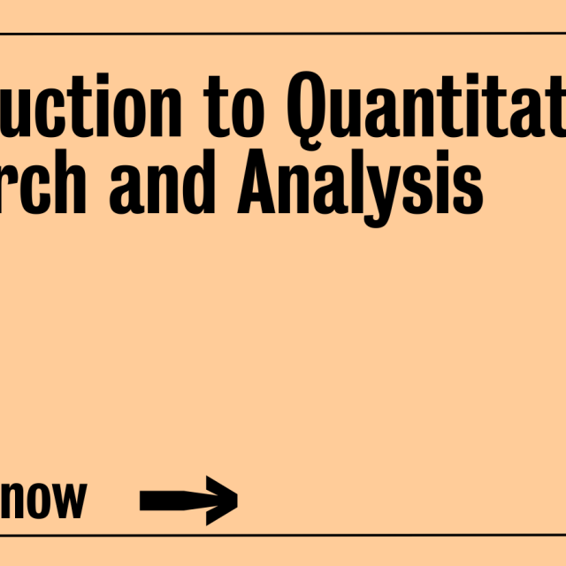 Introduction to Quantitative Research and Analysis | National Centre ...
