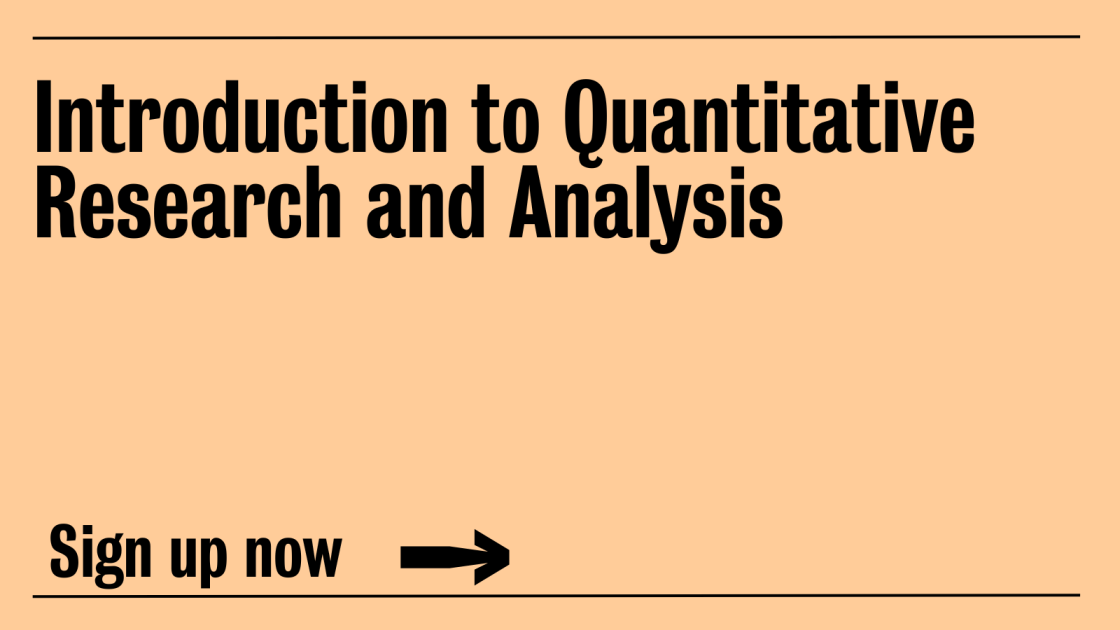 Introduction to Quantitative Research and Analysis | National Centre ...